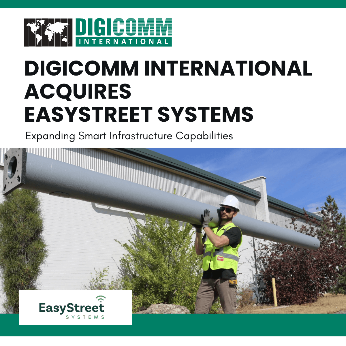 Digicomm Acquires EasyStreet Systems, Expanding Smart Infrastructure Capabilities - Digicomm