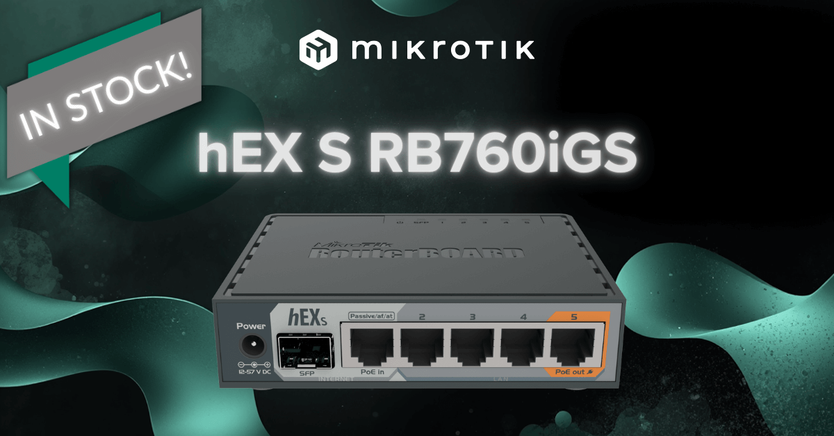 MikroTik hEX S RB760iGS In Stock
